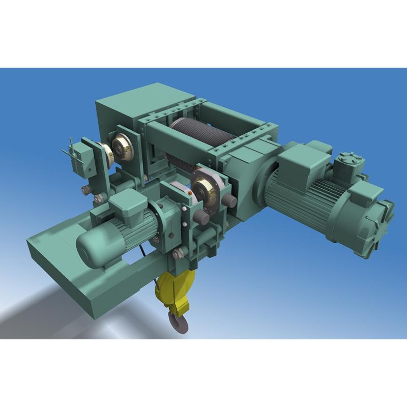 Electric Wire Rope Hoist - ATEX Low Headroom Monorail - Italkrane - ZIK